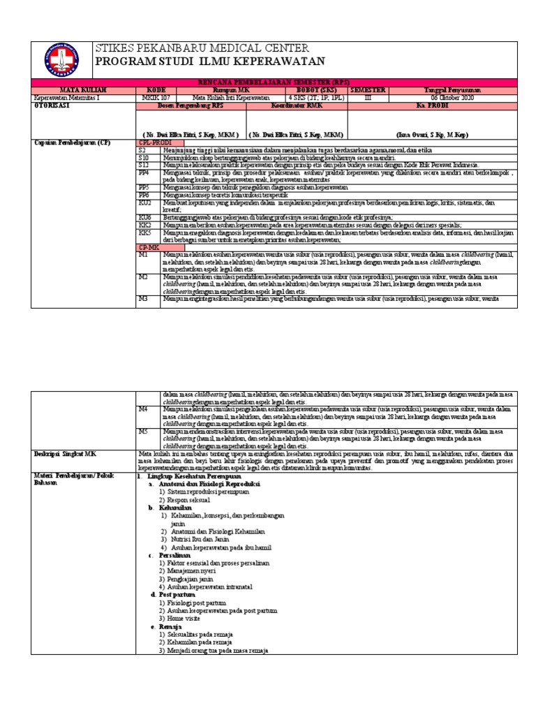 RPS Maternitas 1 2021 | PDF
