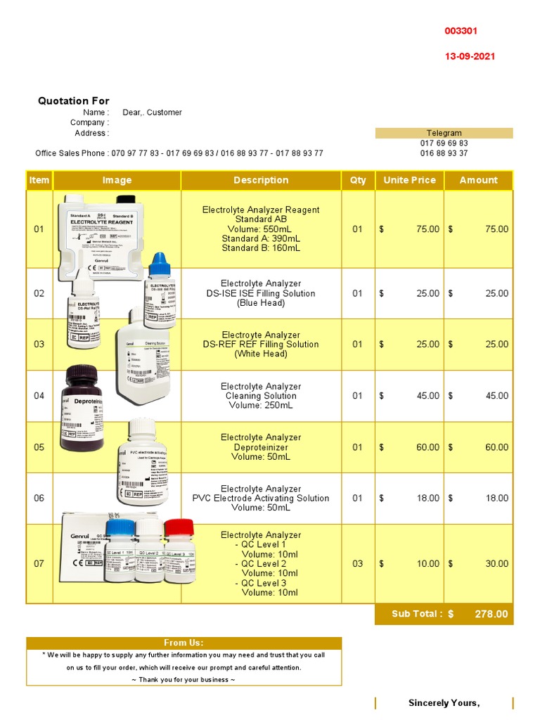 Quotation To Customer | Download Free PDF | Mains Electricity ...