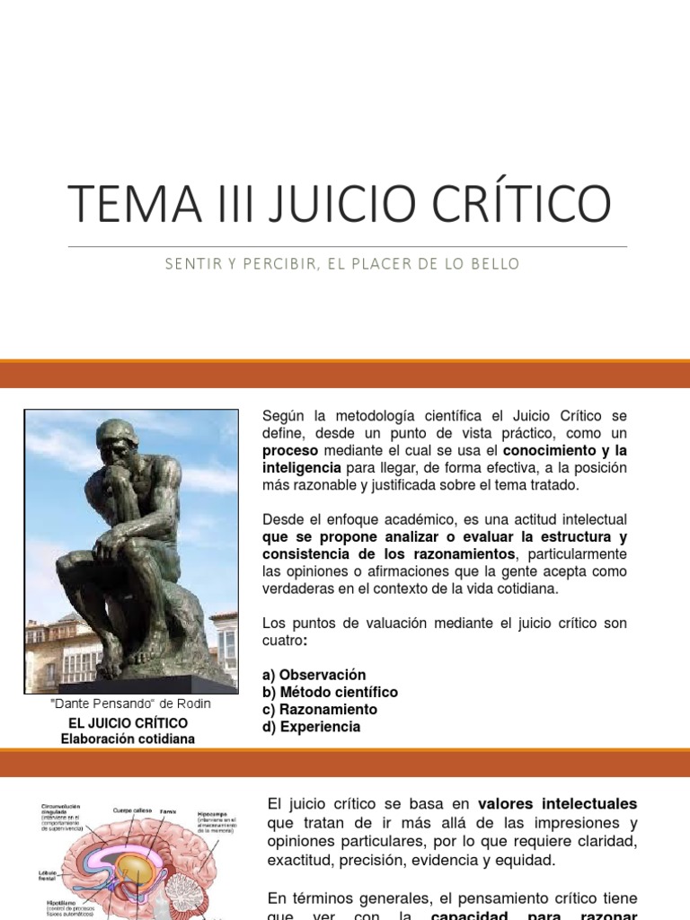 Tema 3. Juicio Crítico | PDF | Immanuel Kant | Moda