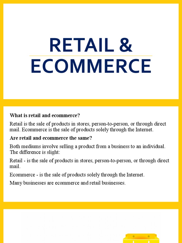 Understanding Retail and Ecommerce | PDF | E Commerce | Retail