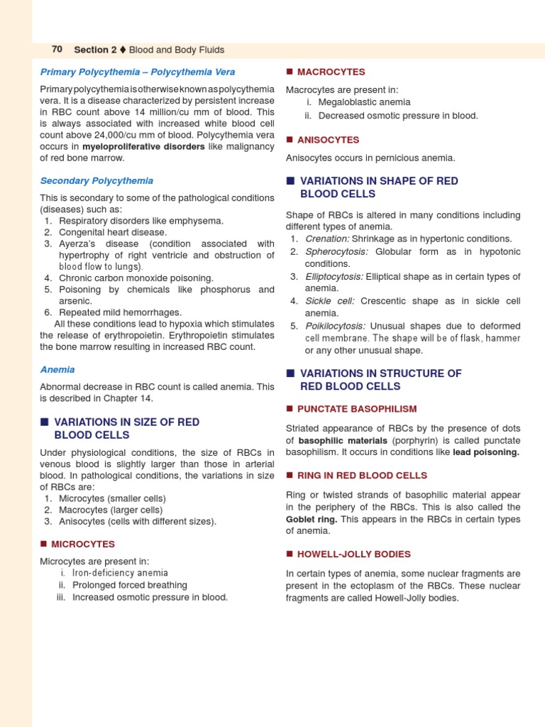 Morphology 2 | PDF | Red Blood Cell | Anemia
