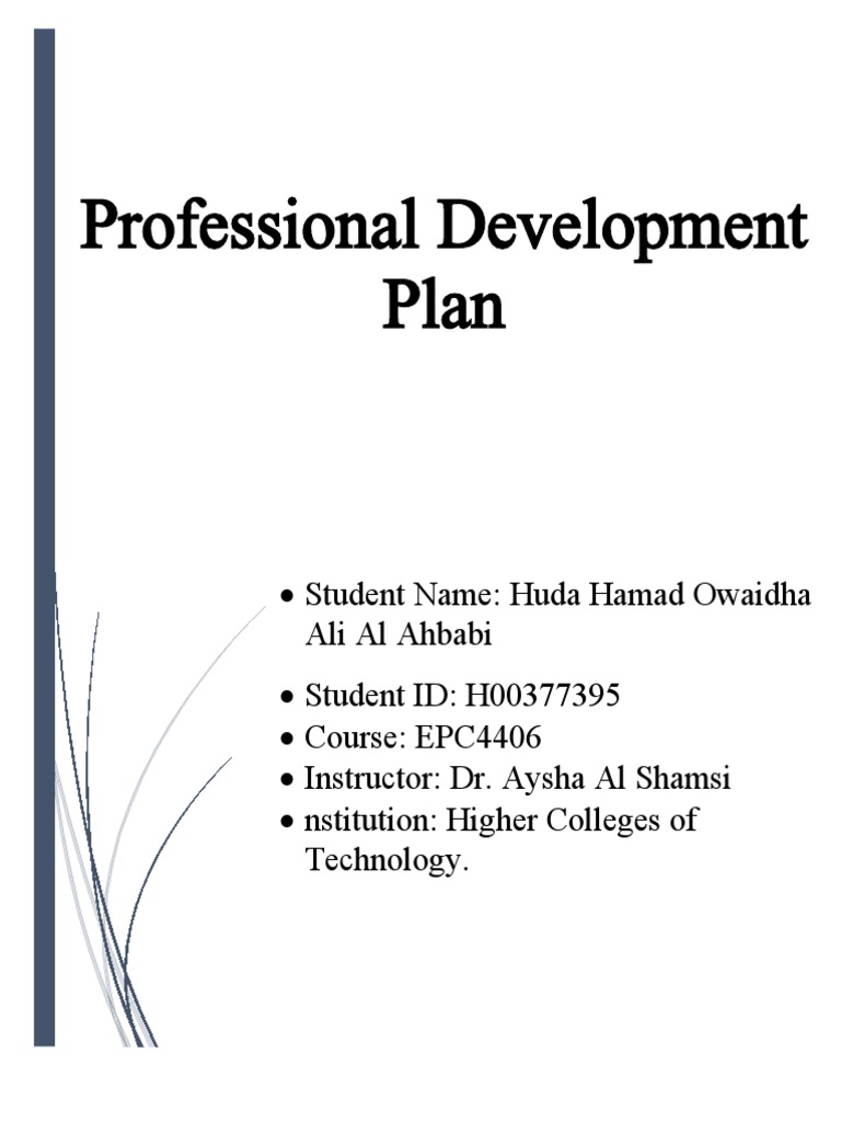 Teacher's Professional Growth Plan | PDF | Classroom Management | Teachers