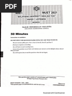 Reading MUET S1 2022 Answer | PDF