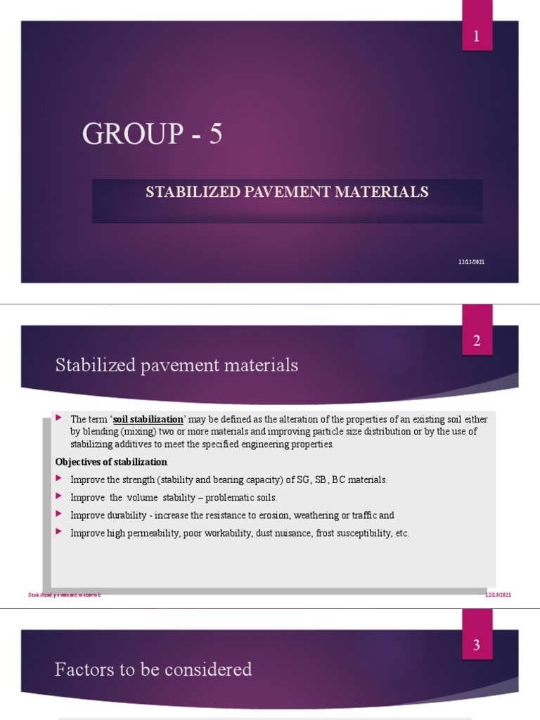 Soil Stabilization Techniques for Pavements | PDF | Asphalt | Cement