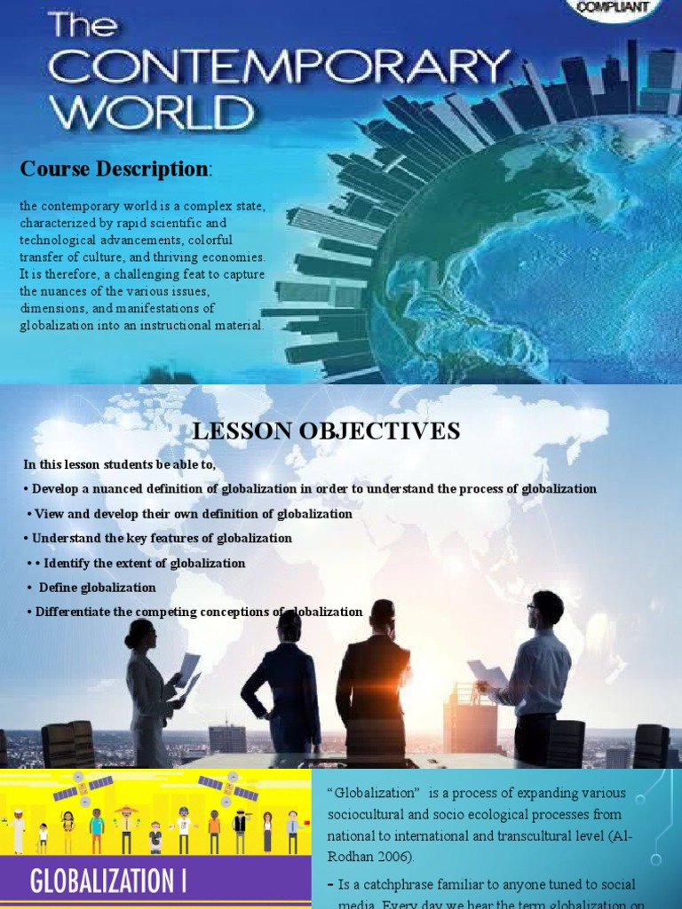 The Contemporary World | PDF | Globalization | International Monetary Fund