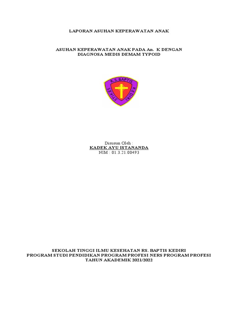 Askep Demam Typoid Lengkap | PDF | Pengembangan Diri | Kesehatan Holistik