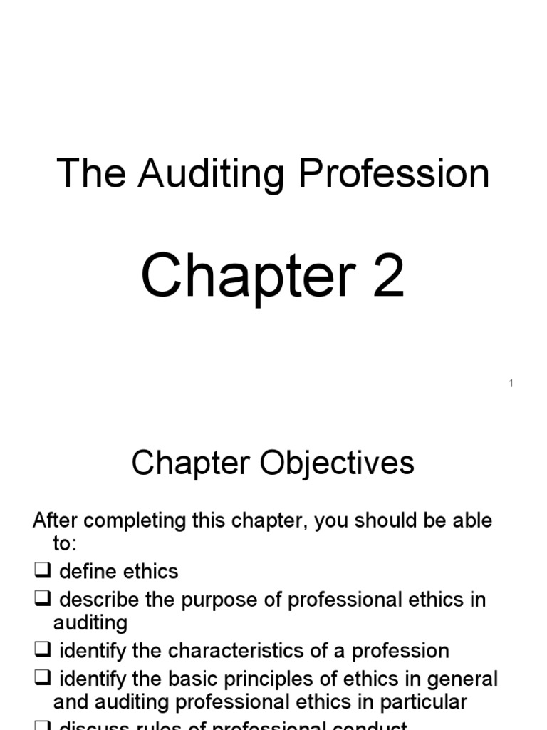 Chapter 2 The Auditing Profession | PDF | Audit | Negligence