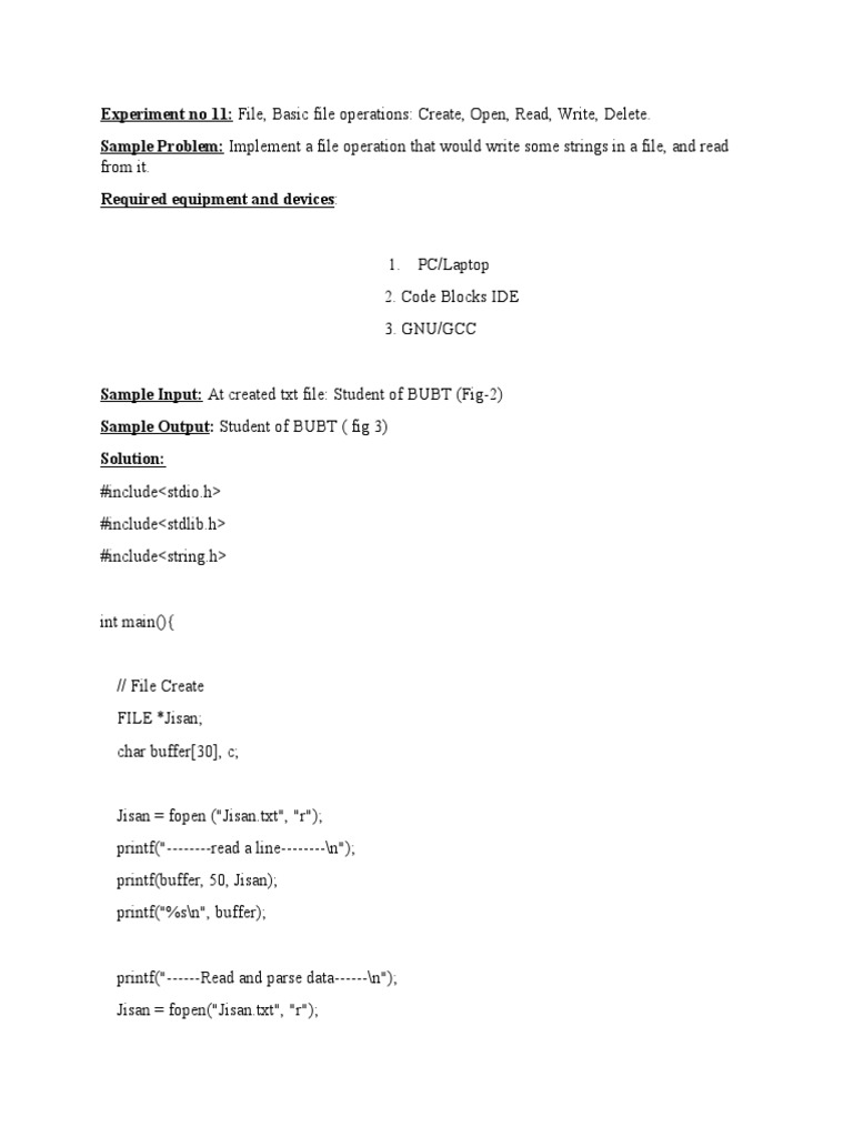 Experiment No 11 | PDF | Teaching Methods & Materials