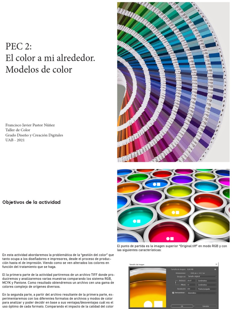 Gestión del color: comparación de modelos RGB, CMYK y Pantone | PDF ...