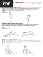 Dolor Lumbar Ejercicios Sermef | PDF