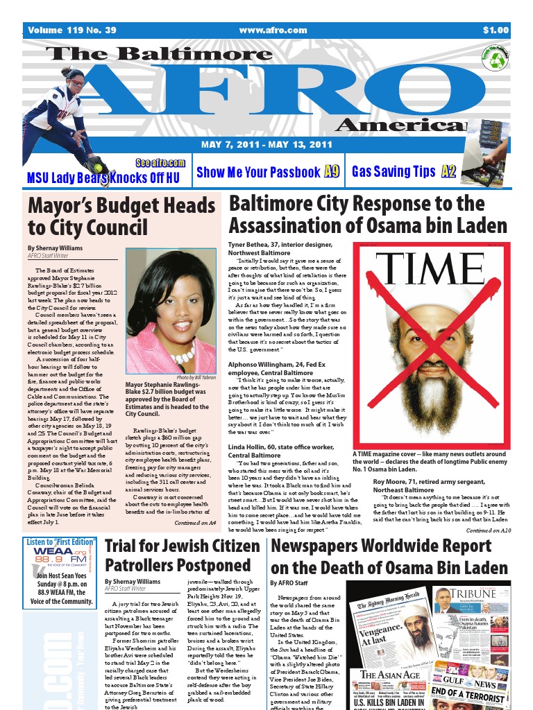 Baltimore Afro-American Newspaper, May 7, 2011 | PDF | Living Wage ...