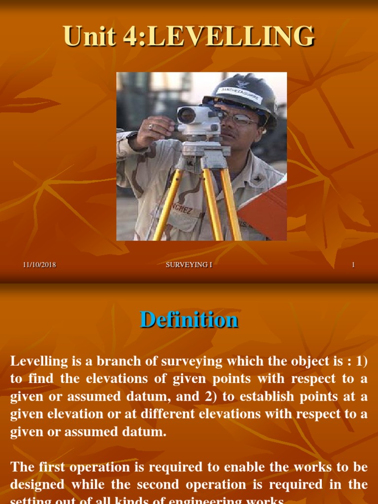Chapter 4 Levelling - Updated | PDF | Surveying | Civil Engineering