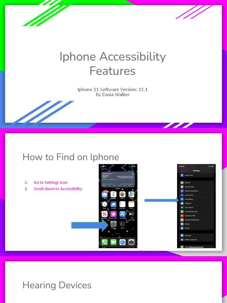 Iphone Accessability Features | PDF