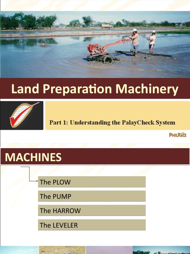 7 Land Prep Machines | PDF | Tractor | Brake