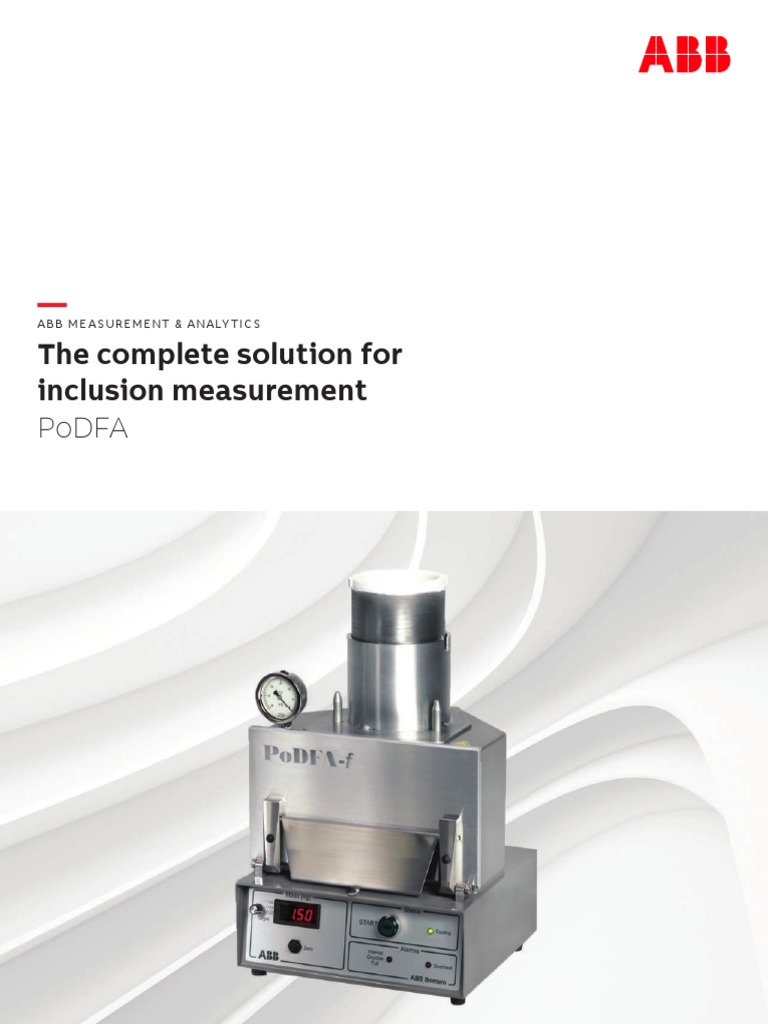 The Complete Solution For Inclusion Measurement: Podfa | PDF | Foundry ...
