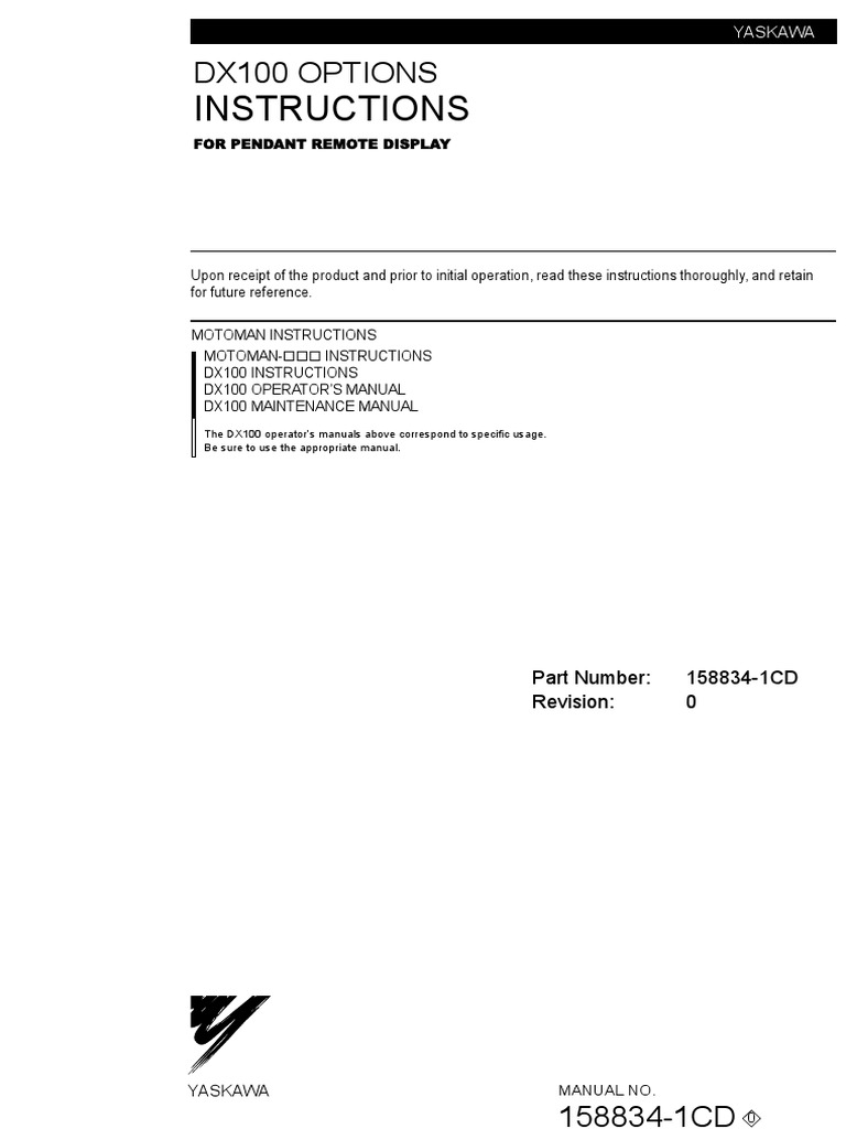 Instructions: Dx100 Options | PDF | Ip Address | Computer Network