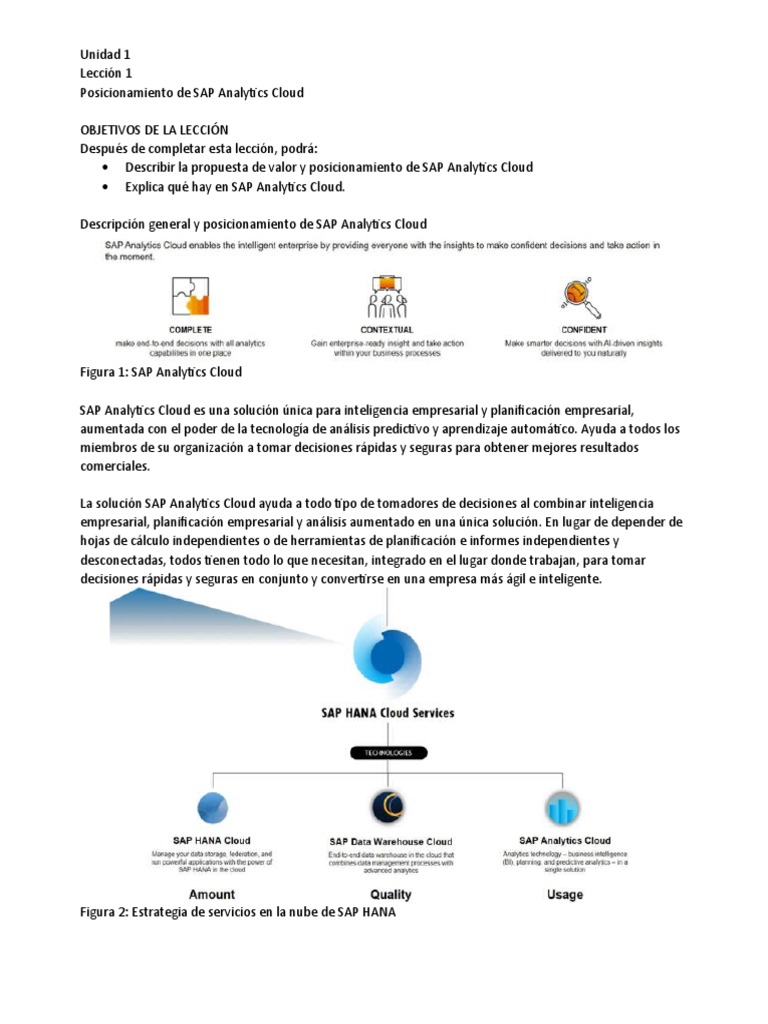SAC 01 Introduction To SAP Analytics Cloud | PDF | Computación en la ...