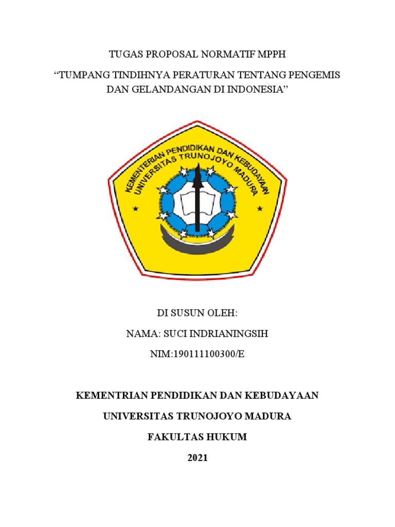 Tugas Proposal Normatif MPPH Suci - Indrianingsih - 300 | PDF | Ilmu Sosial