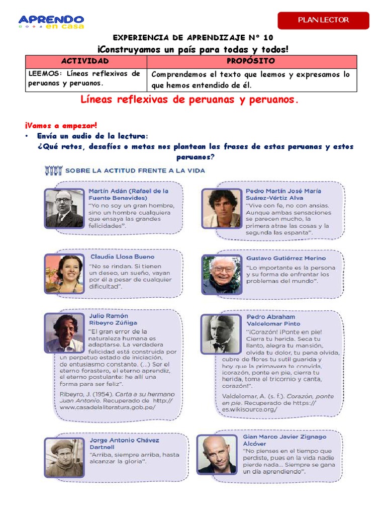 Plan Lector Leemos Líneas | PDF | Estudios de idiomas extranjeros