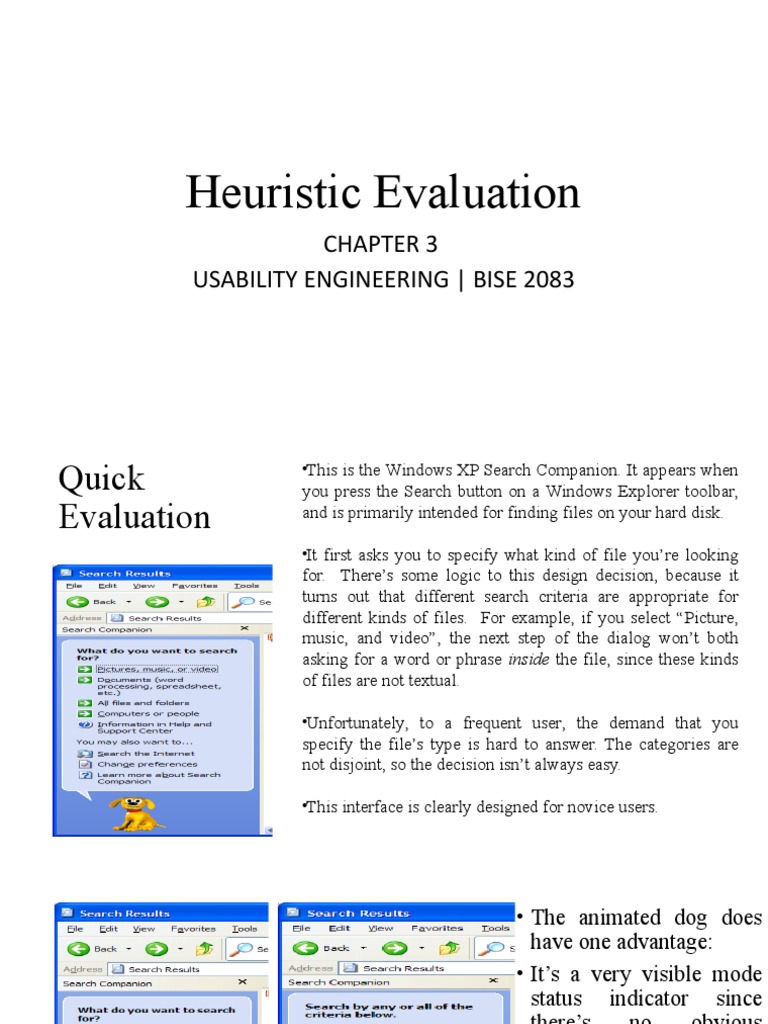 Evaluating a Web Page Interface Using Nielsen's 10 Heuristics of Usability | PDF | Usability ...