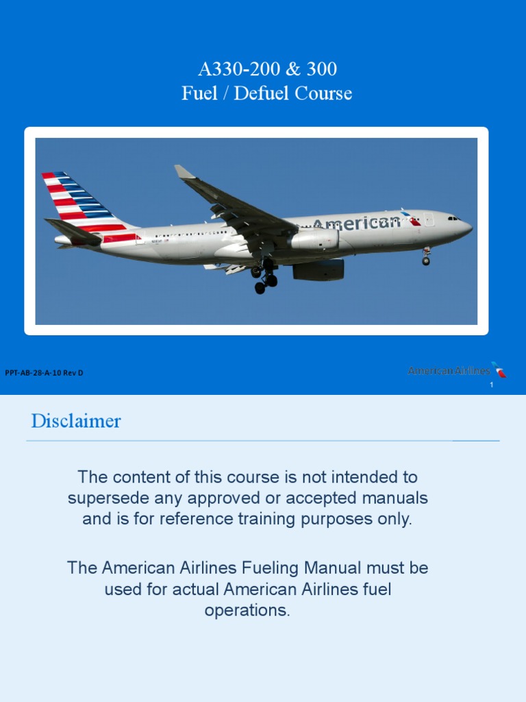 A330-200 & 300 Fuel / Defuel Course: PPT-AB-28-A-10 Rev D | Download ...