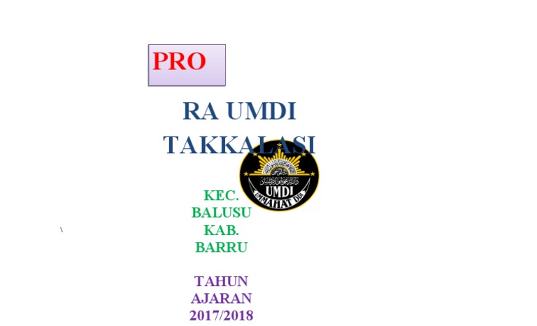 Sampul Prota, Prosem, RPPM | PDF