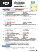 Third Quarter Exam Mapeh Grade 10 | PDF | Global Health | Hiv/Aids