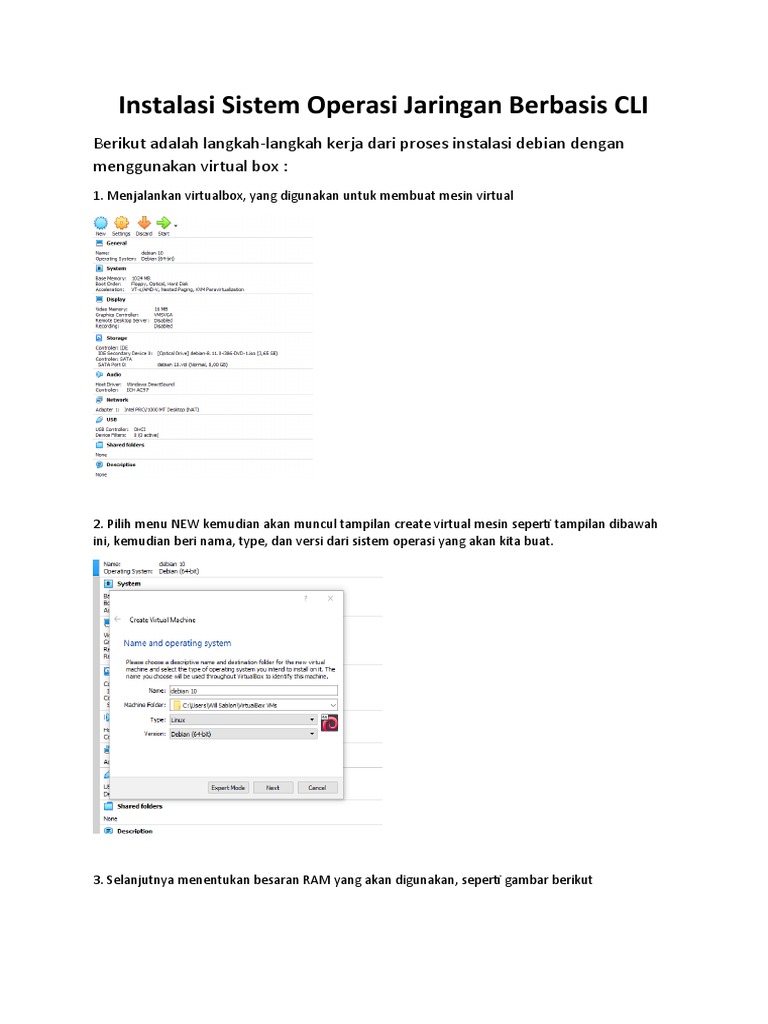 Laporan Instalasi Virtual Box | PDF