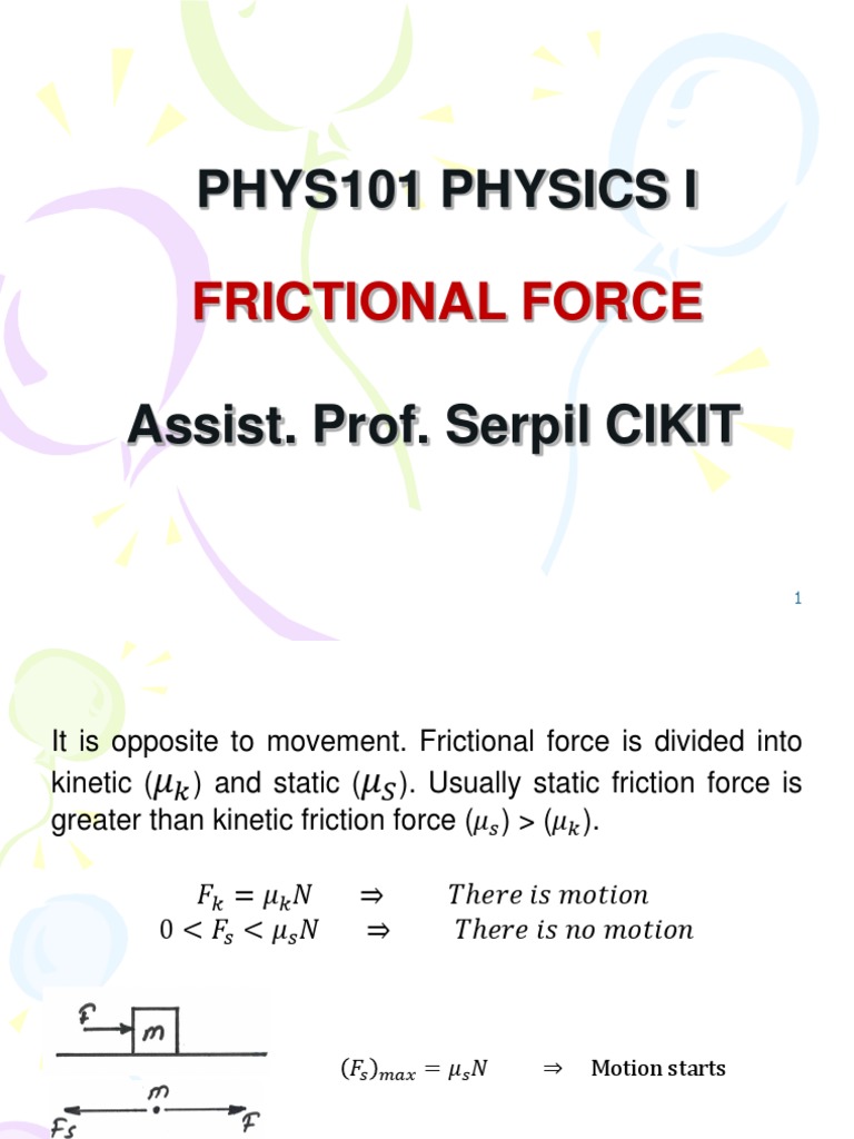 Understanding Frictional Forces in Physics | PDF | Force | Friction