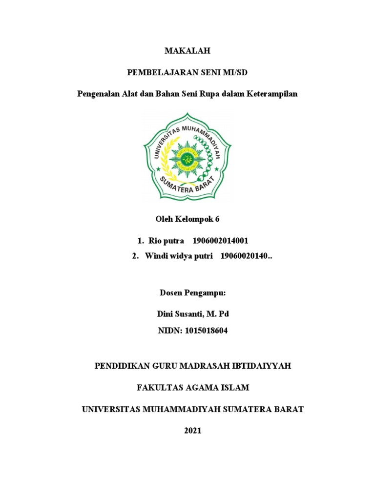 Makalah Pemelajaran Seni Kel.6 | PDF | Karier & Perkembangan