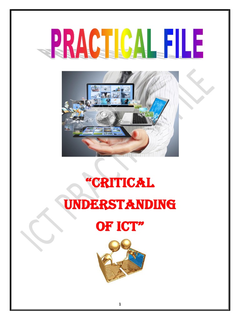 Critical Understanding of ICT | PDF | Computer Data Storage | Microsoft Excel