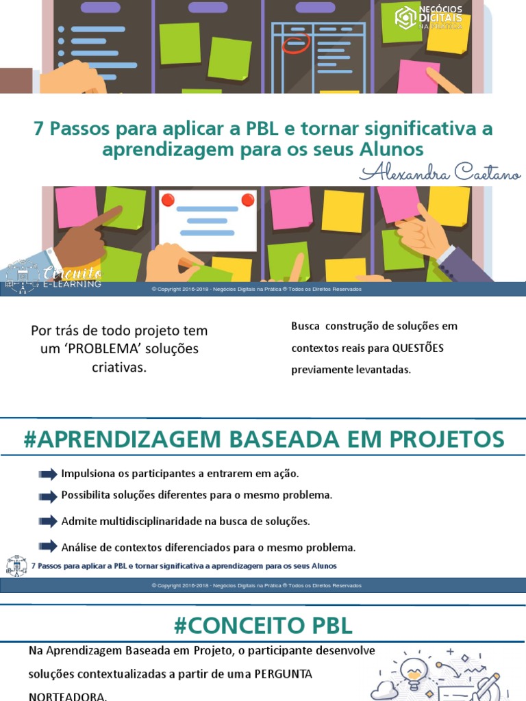 7 Passos para Aplicar PBL | PDF | Aprendizado | Cognição