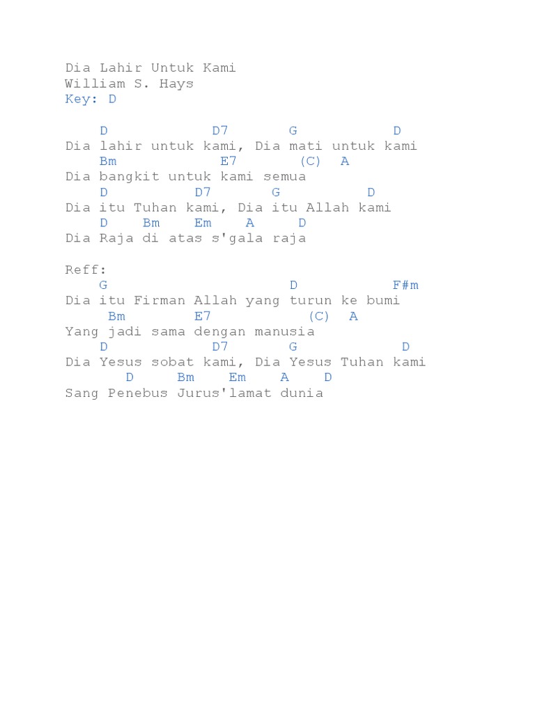 Dia Lahir Untuk Kami | PDF