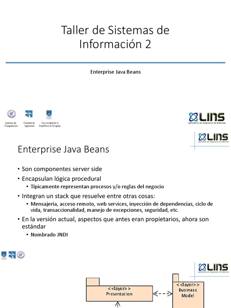 Guía de Enterprise Java Beans | PDF | Java (lenguaje de programación) | Programación de computadoras