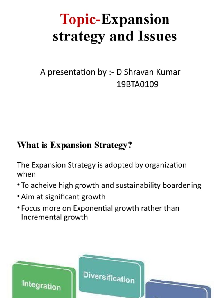 New Venture Expansion Strategy and Iisues | PDF