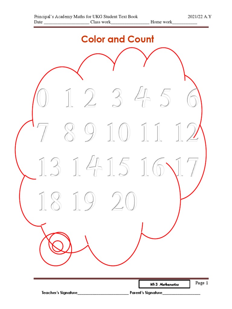 KG 3 Mathematics Workbook PDF | PDF | Textbook | Mathematics