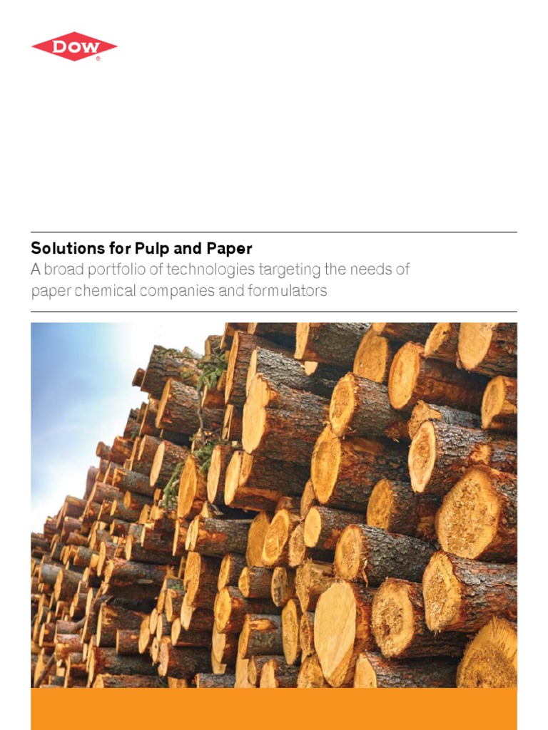 Solutions For Pulp and Paper | PDF | Paper | Pulp (Paper)