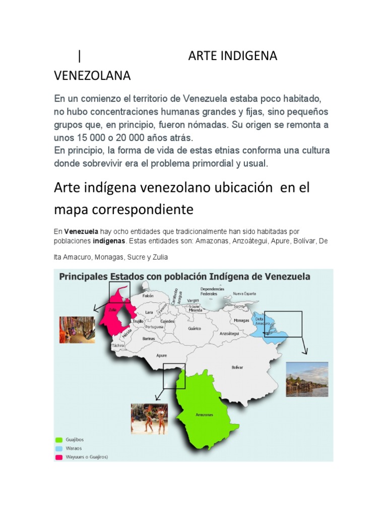 Arte Indígena en Venezuela: Historia y Expresiones | PDF | Venezuela ...