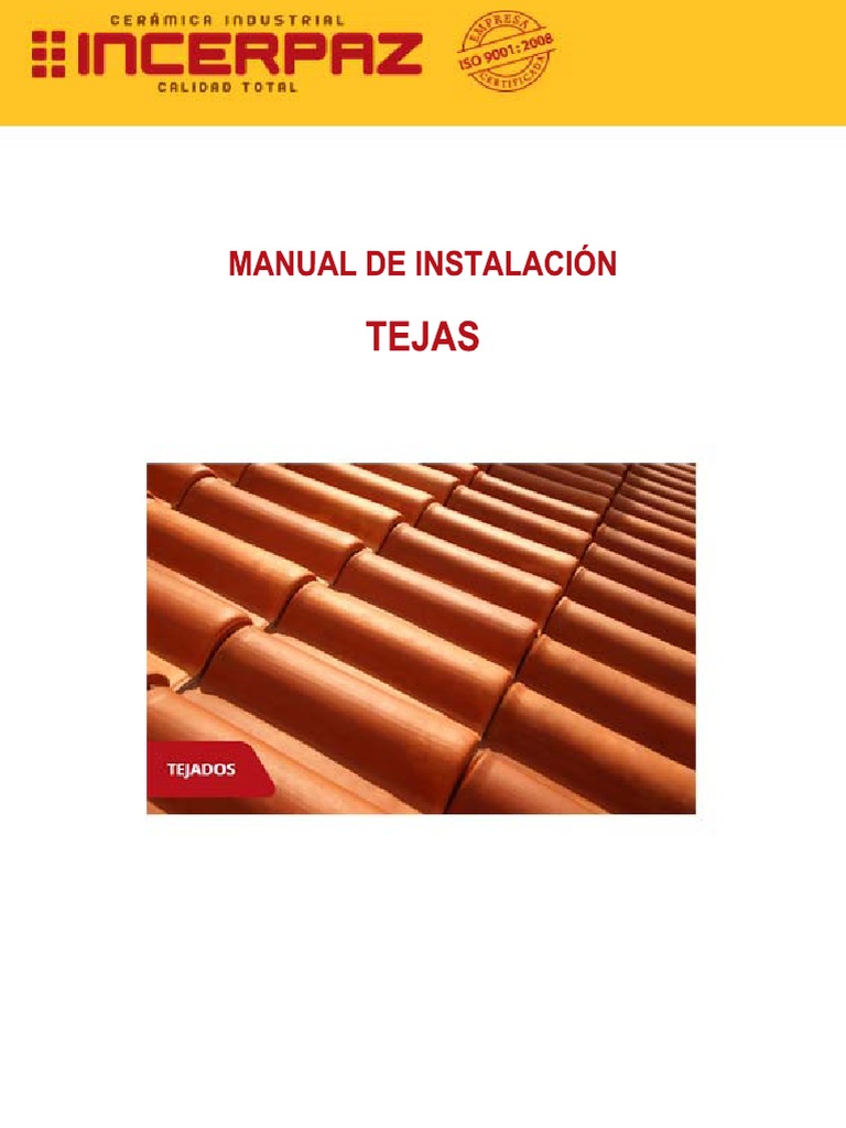 Manual Instalacion Tejas | PDF