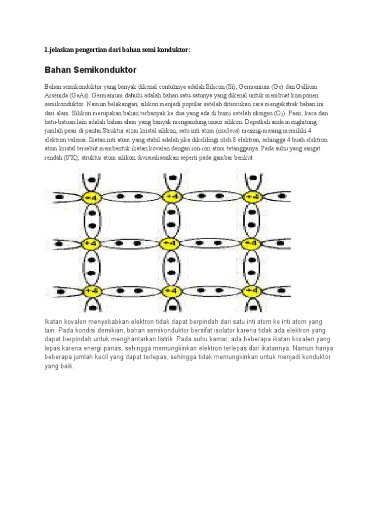 Pengertian dan Jenis Semikonduktor | PDF