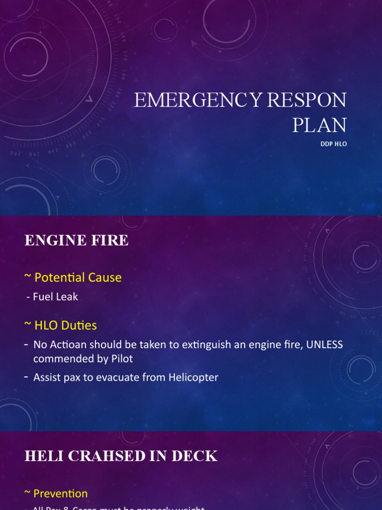 Emergency Respon Plan | PDF