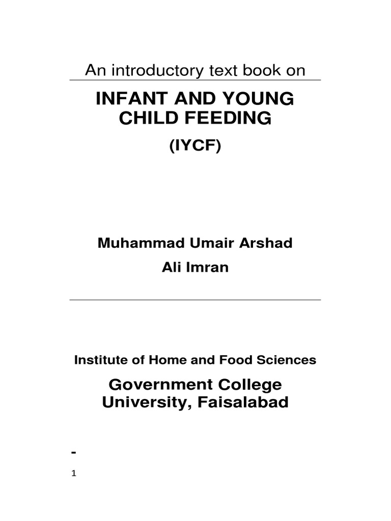 IYCF Book Final 30-01-2018 | PDF | Breastfeeding | Breast Milk