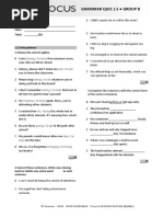 Focus 2 Unit 5 Test 20230204 133724 | PDF | Grammar | Syntax