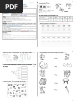 Letra M Cuadernillo | PDF