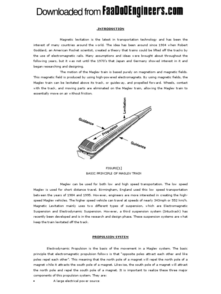 Maglev Paper Presentation | PDF | Electric Motor | Train