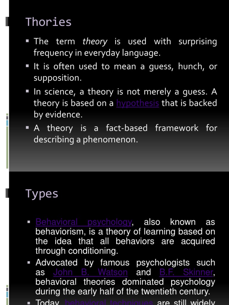 Psychology Theories | Download Free PDF | Psychology | Personality ...