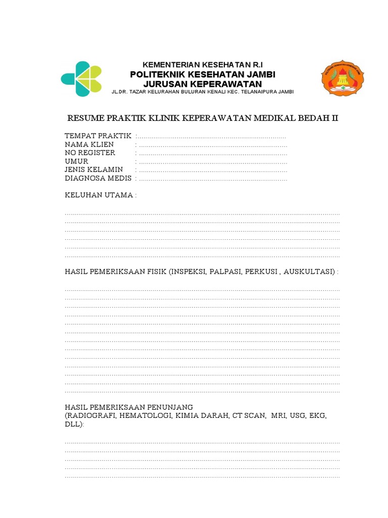 Format Resume KMB Ii | PDF