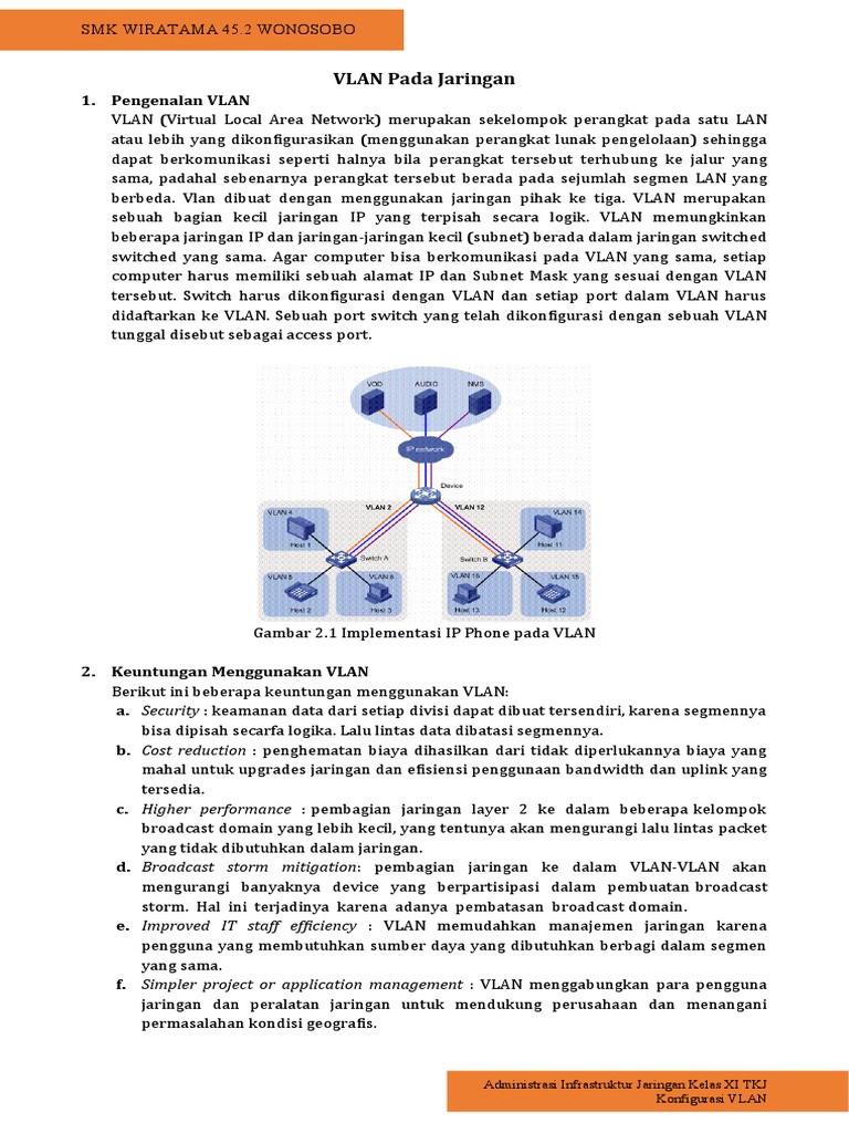 MATERI 1 VLAN Pada Jaringan | PDF