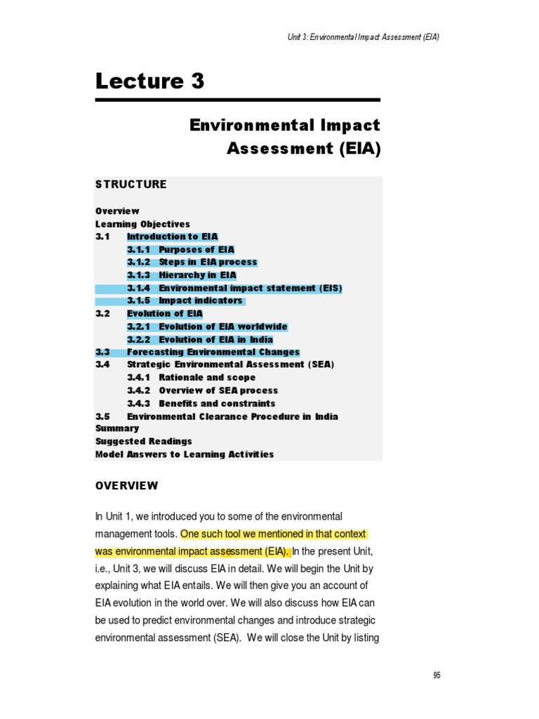 Understanding Environmental Impact Assessment: A Comprehensive Overview ...