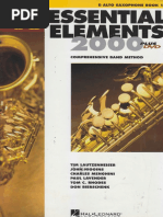 Essential Elements 2000 Eb Alto Saxophone Book 1 | PDF | Language Arts ...